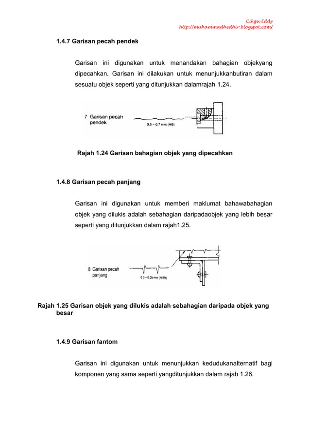 Nota lukisan kejuruteraan | DOCX