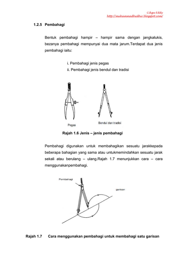 Nota lukisan kejuruteraan | DOCX