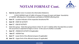 notam, notice to the airmen by icao icao | PPTX