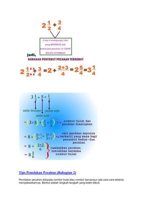 NOTA MATEMATIK SK | PDF