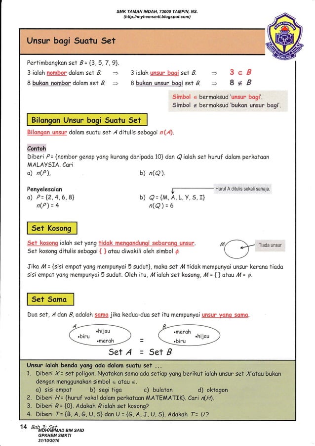 Nota matematik tingkatan 4 | PDF