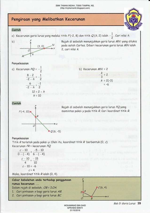 Nota matematik tingkatan 4 | PDF
