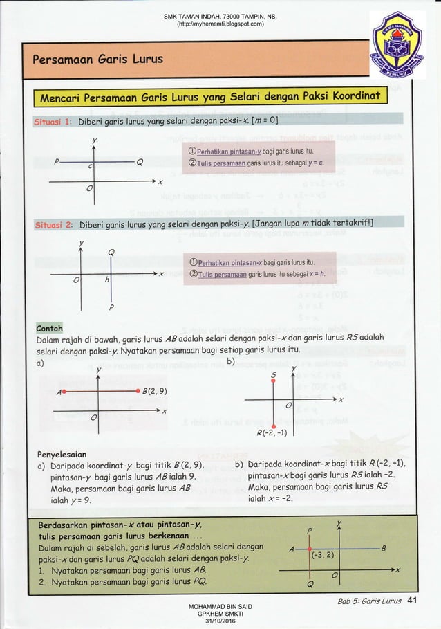 Nota matematik tingkatan 4 | PDF