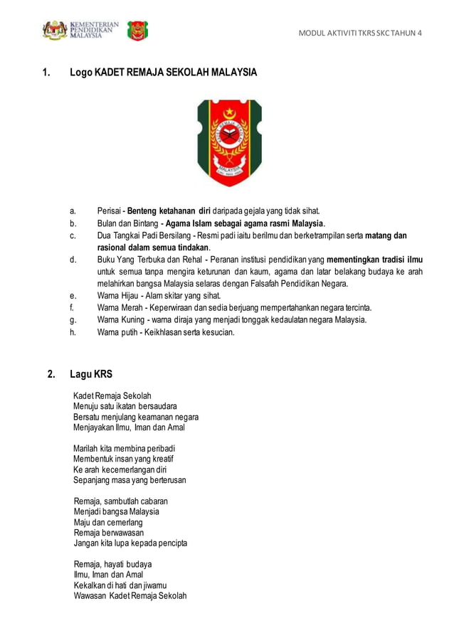 Nota modul TKRS 2021 | DOCX