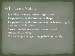Painting Shapes and Notan Two Value Studies | PPTX