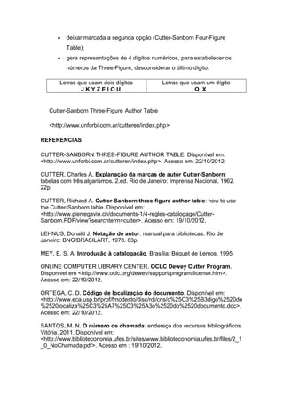 Notação de autor - Apostila | DOCX