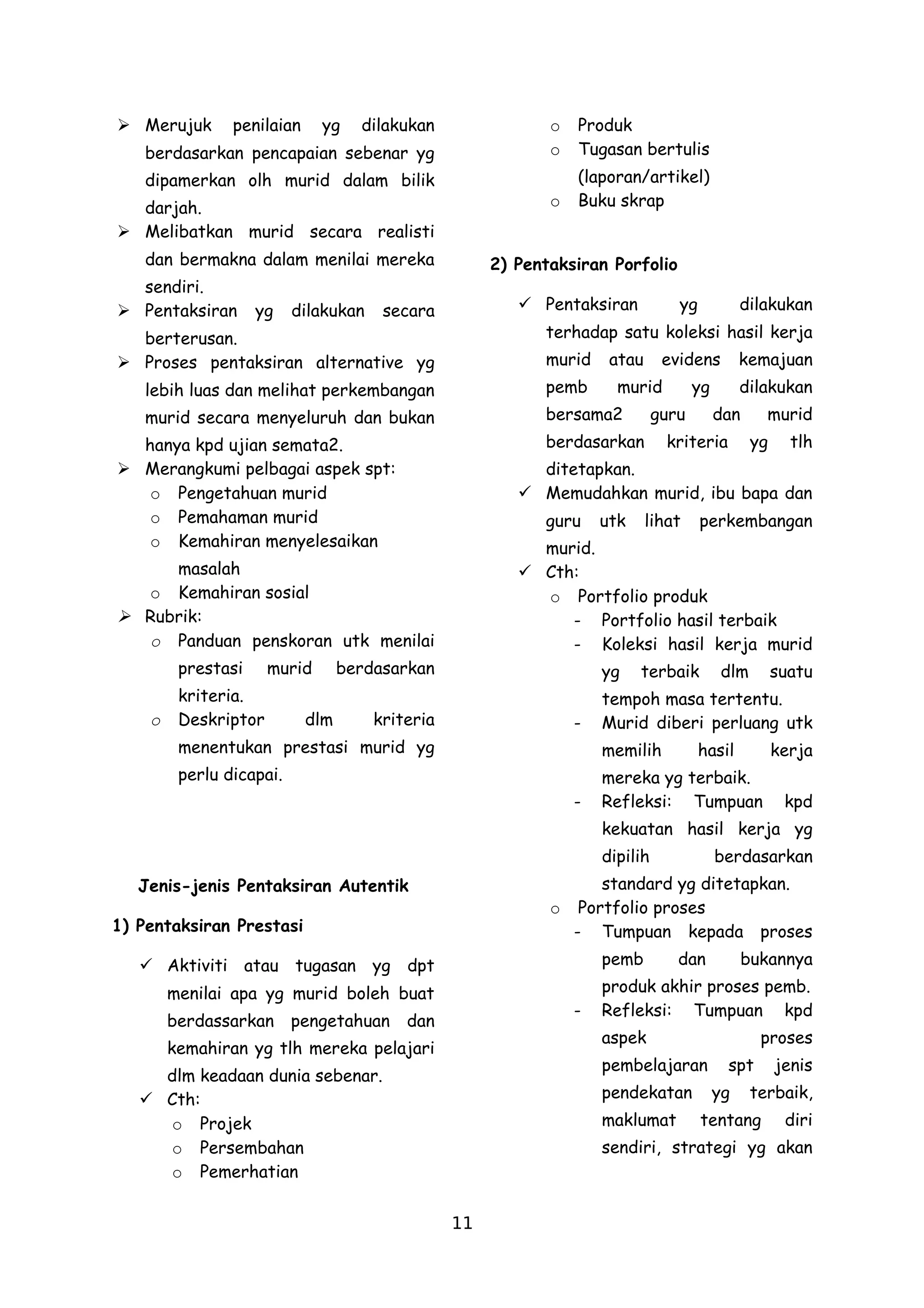 Nota Padat EDUP3063 - Pentaksiran Dalam Pendidikan | PDF