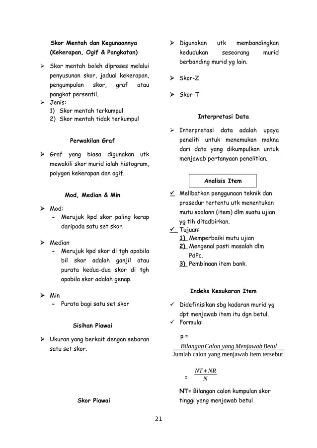 Nota Padat EDUP3063 - Pentaksiran Dalam Pendidikan | PDF