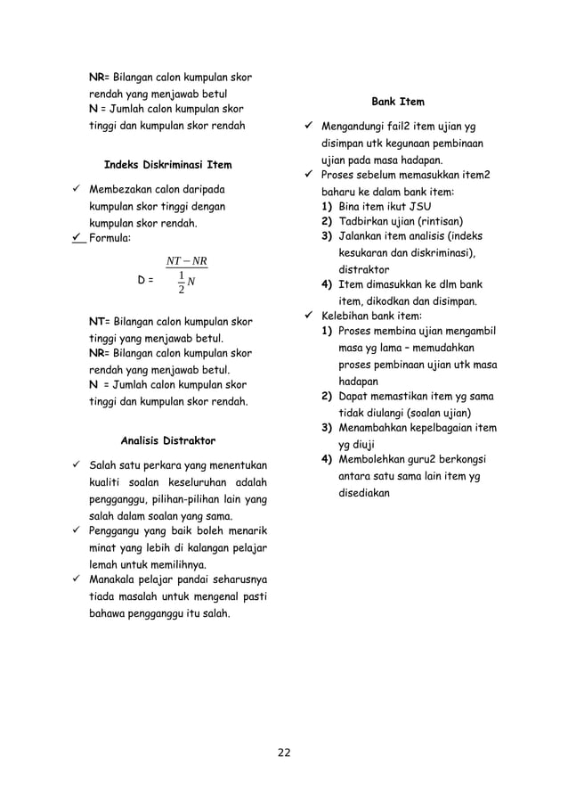 Nota Padat EDUP3063 - Pentaksiran Dalam Pendidikan | PDF