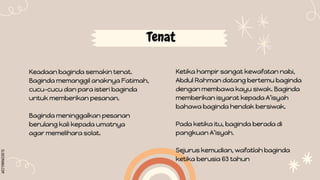 Nota Pendidikan Islam Tahun 6 - Kewafatan Nabi Muhammad SAW | PPT