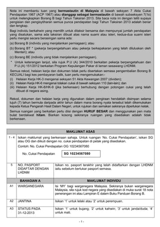 Nota penerangan b2013_1-jadual cukai & pelepasan | PDF
