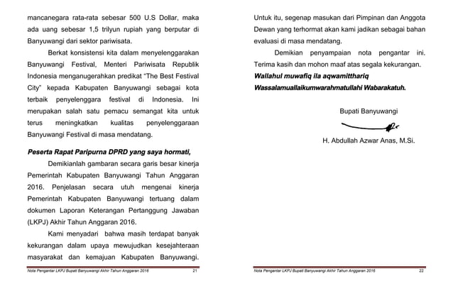 Nota pengantar lkpj | PPT