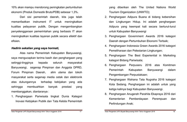 Nota pengantar lkpj | PPT