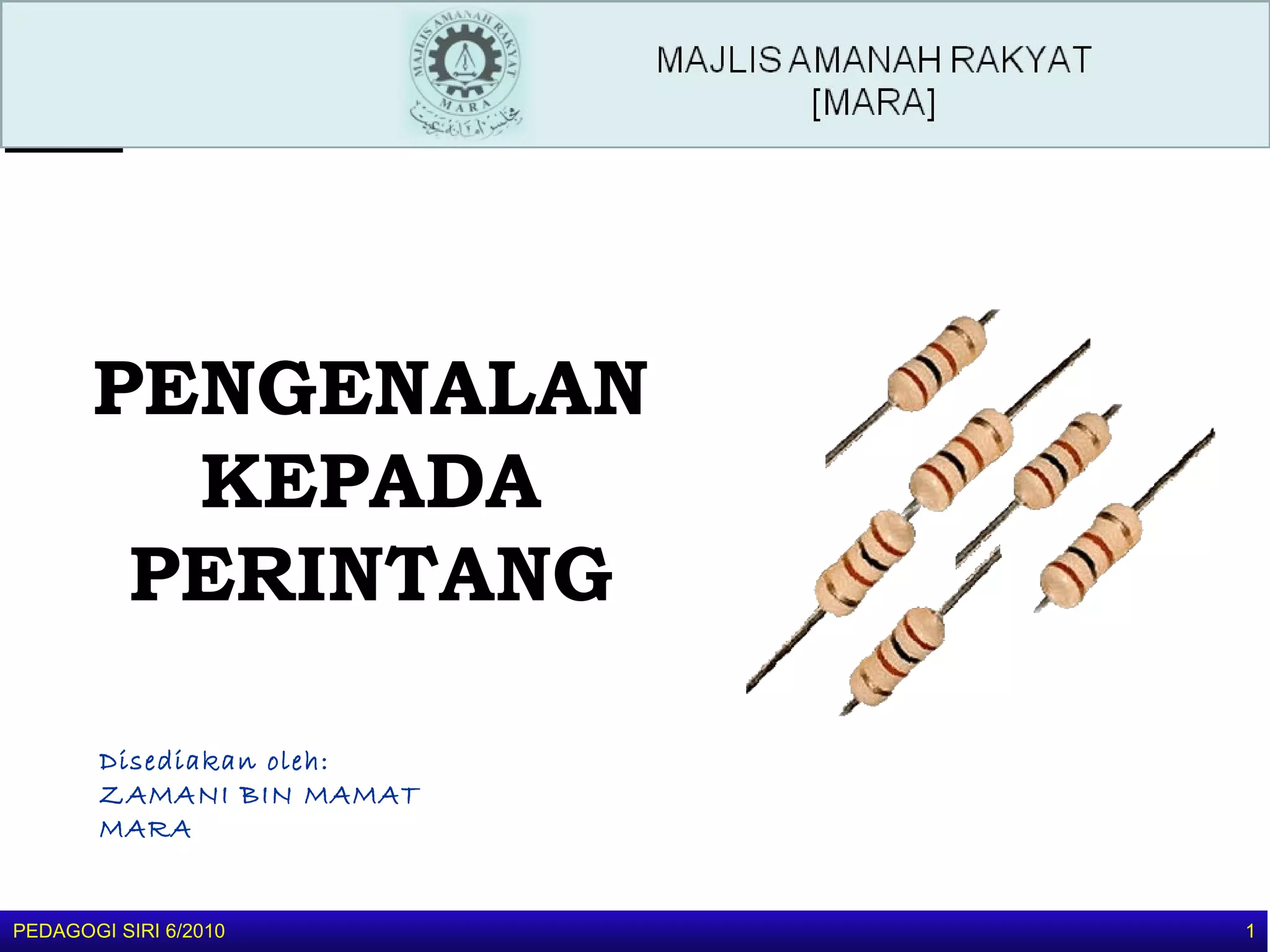 Nota perintang | PPT