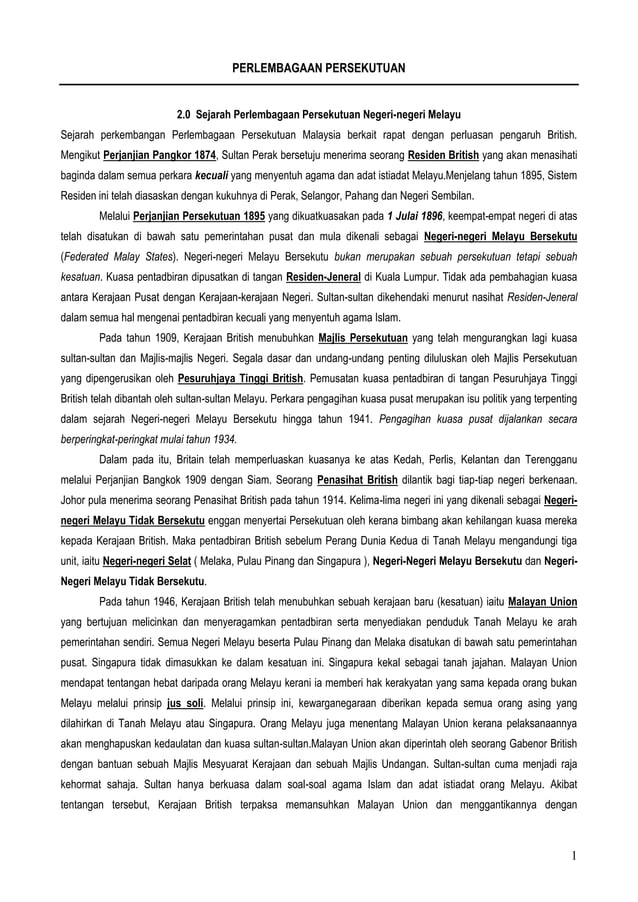 NOTA PERLEMBAGAAN PERSEKUTUAN PT.1 | DOCX