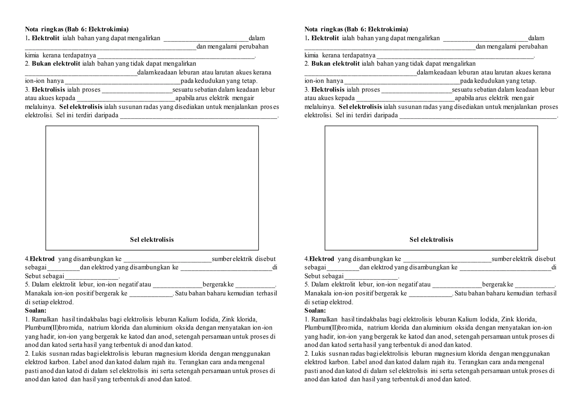 Nota ringkas bab 6 | DOCX