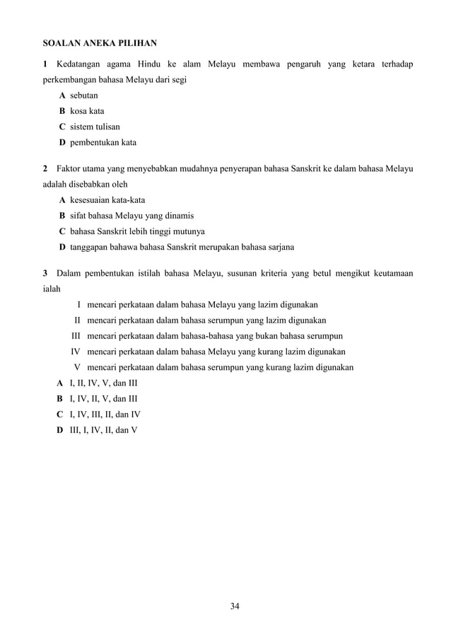 Nota ringkas bahasa melayu tingkatan 6 stpm penggal 1, 2, 3 | PDF