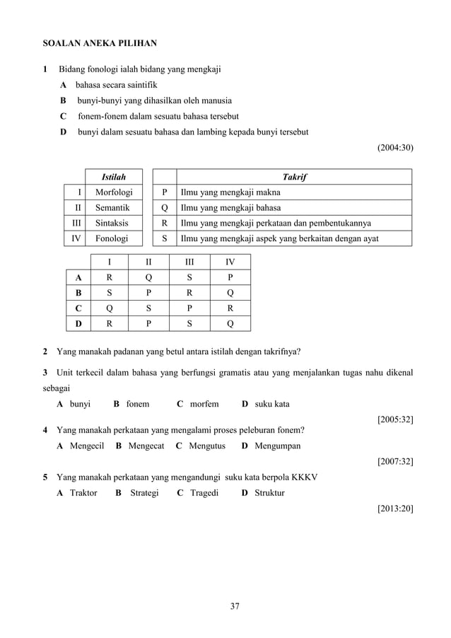 Nota ringkas bahasa melayu tingkatan 6 stpm penggal 1, 2, 3 | PDF