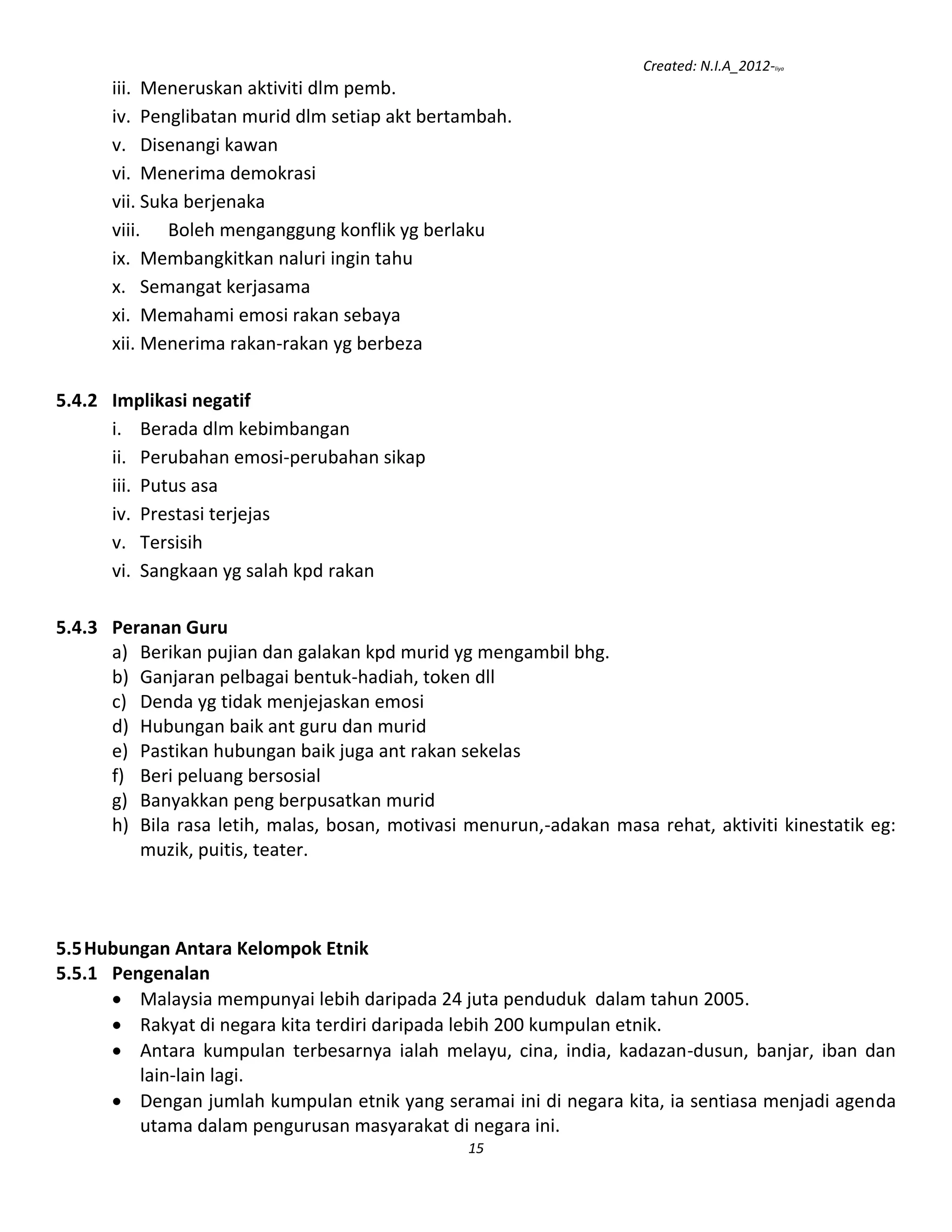 Nota ringkas budaya | PDF