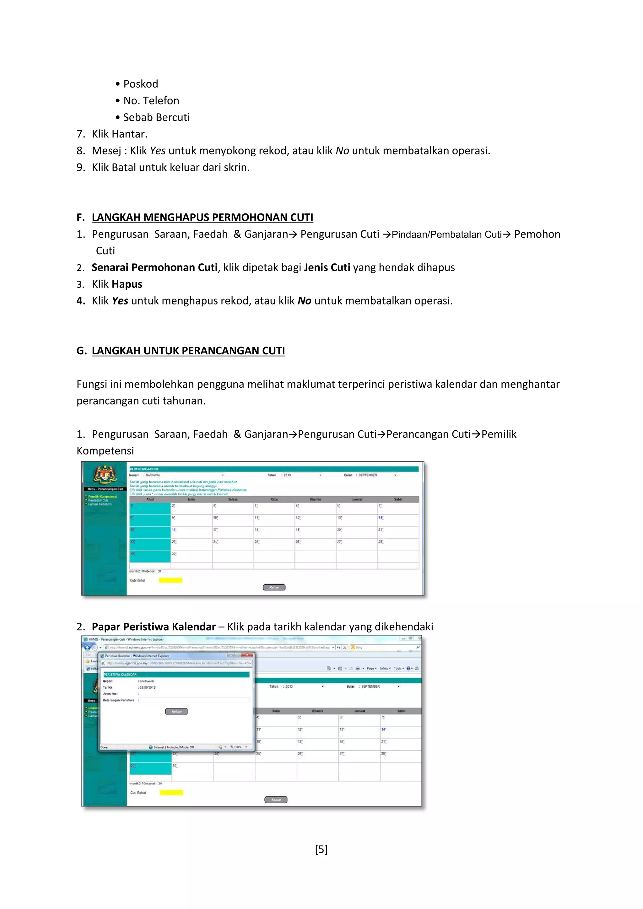 Ringkasan penggunaan cuti HRMIS | PDF