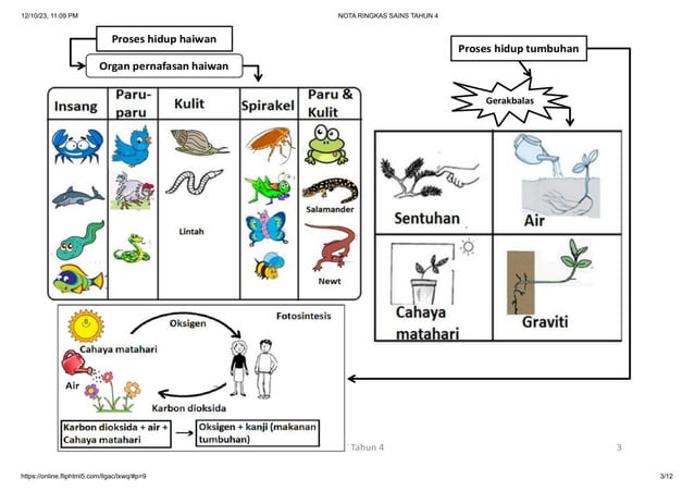 NOTA RINGKAS SAINS TAHUN 4 2023/2024.pdf | Technology & Computing