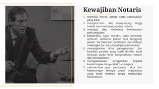 Etika notaris dalam ilmu hukum dan lainnya | PPTX