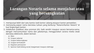 Etika notaris dalam ilmu hukum dan lainnya | PPTX