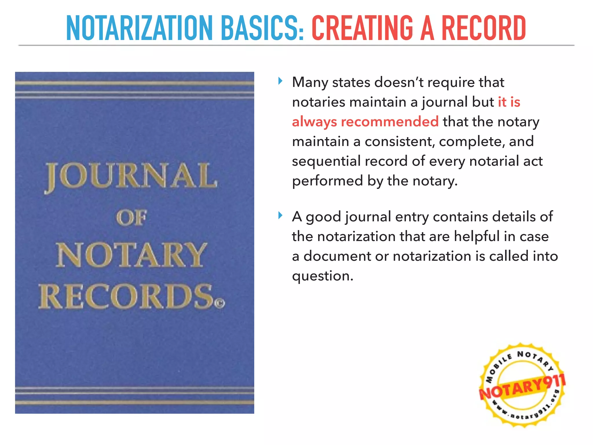 Notarization Basics - Steps to Proper Notarization | PDF