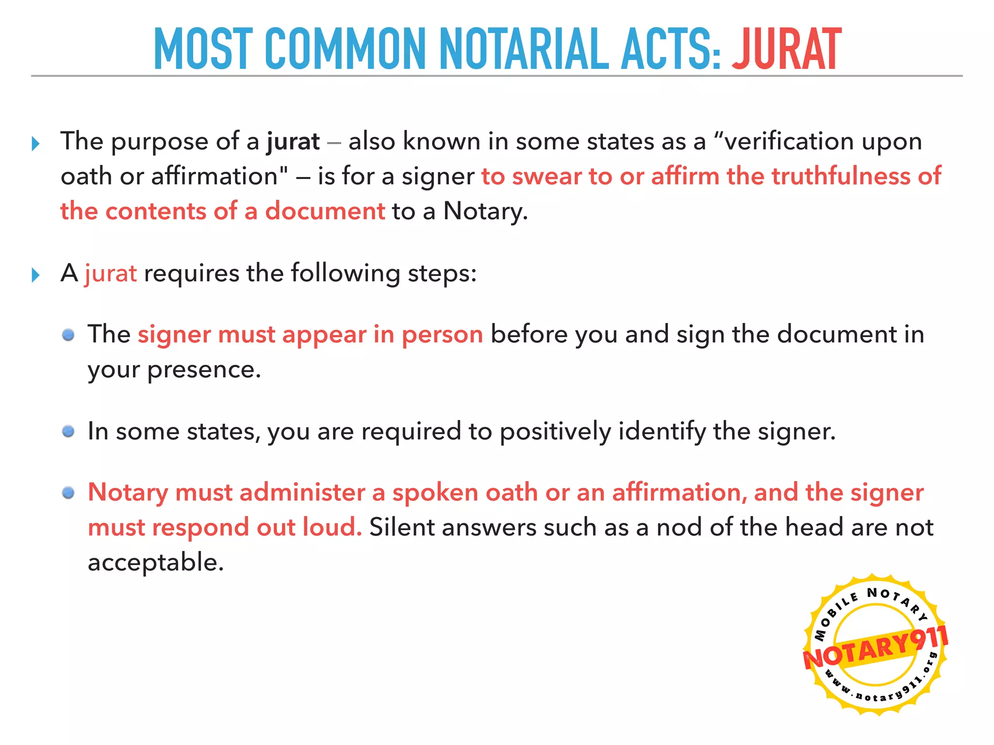 Notarization Basics - Steps to Proper Notarization | PDF