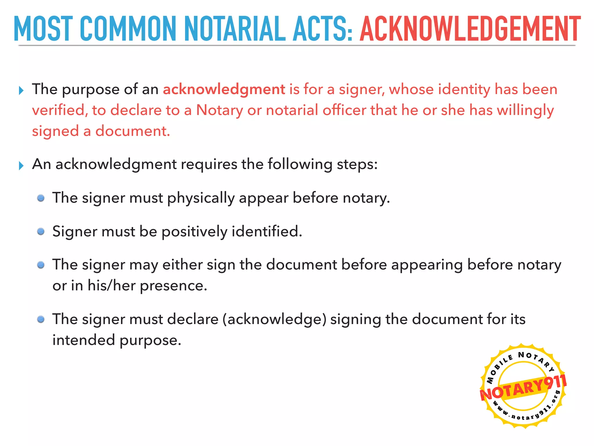 Notarization Basics - Steps to Proper Notarization | PDF