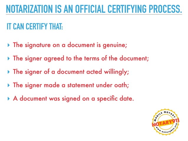 Notarization Basics - Steps to Proper Notarization | PDF