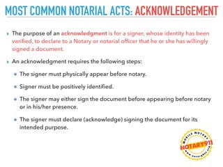 Notarization Basics - Steps to Proper Notarization | PDF