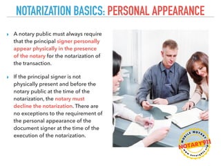 Notarization Basics - Steps to Proper Notarization | PDF
