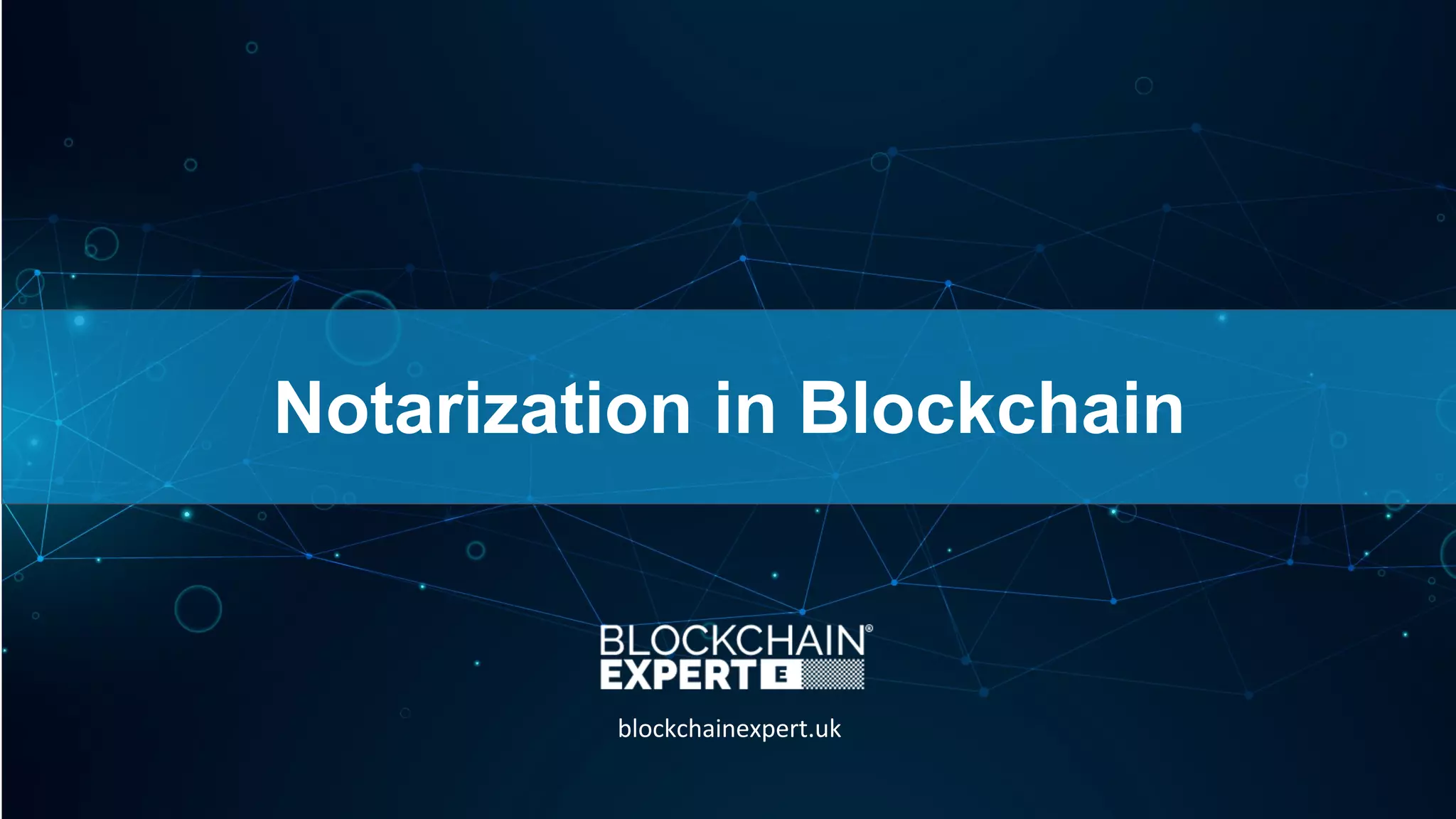 Notarization in Blockchain | PDF | Databases | Computer Software and Applications