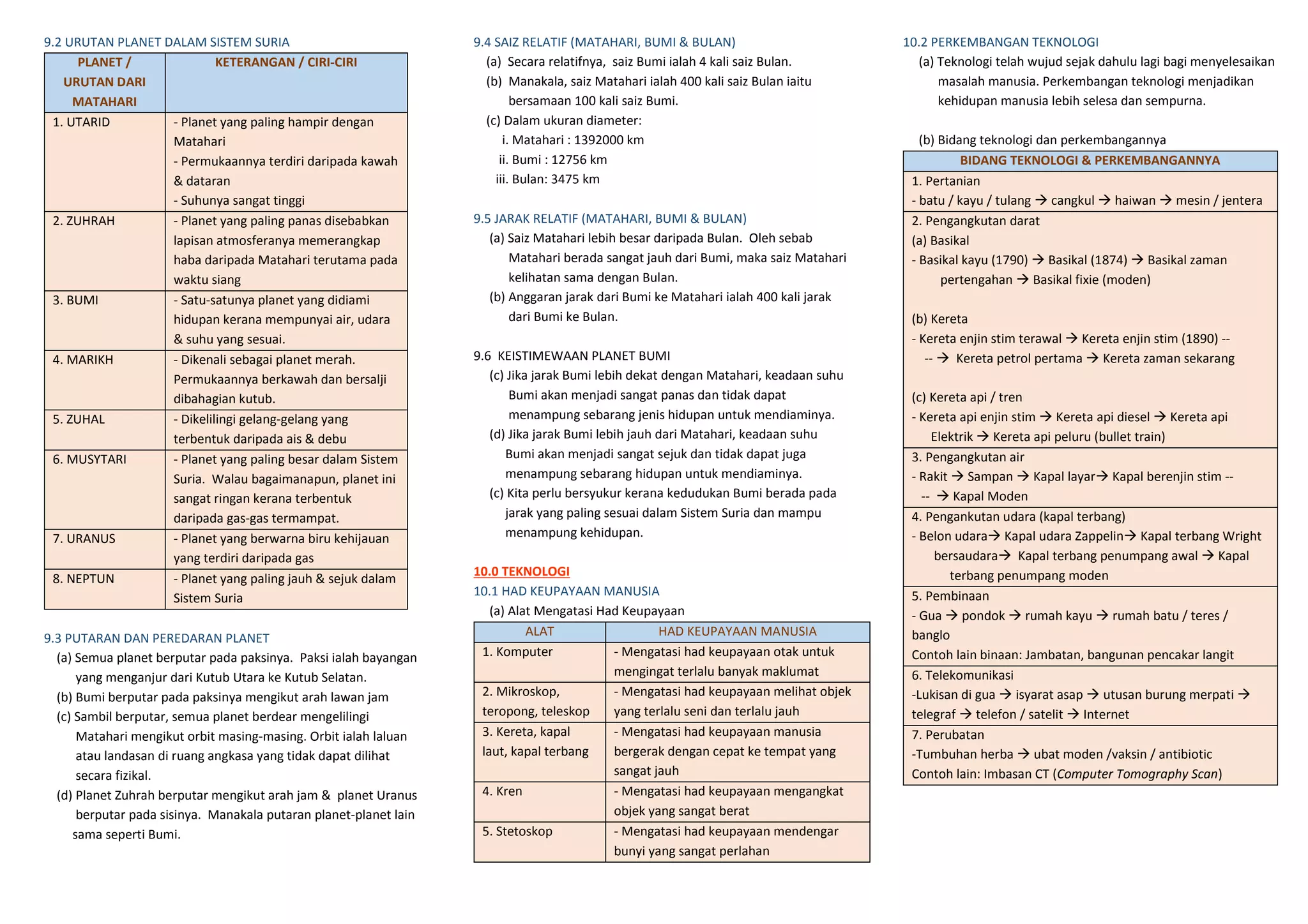 Nota sains tahun 4 kssr | PDF