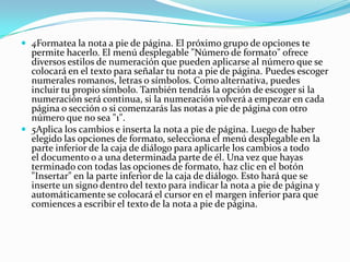 Notas al pie WORD | PPTX