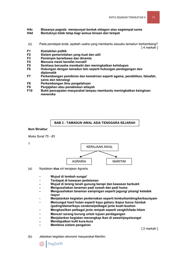 Nota Lengkap Sejarah Tingkatan 4 | PDF