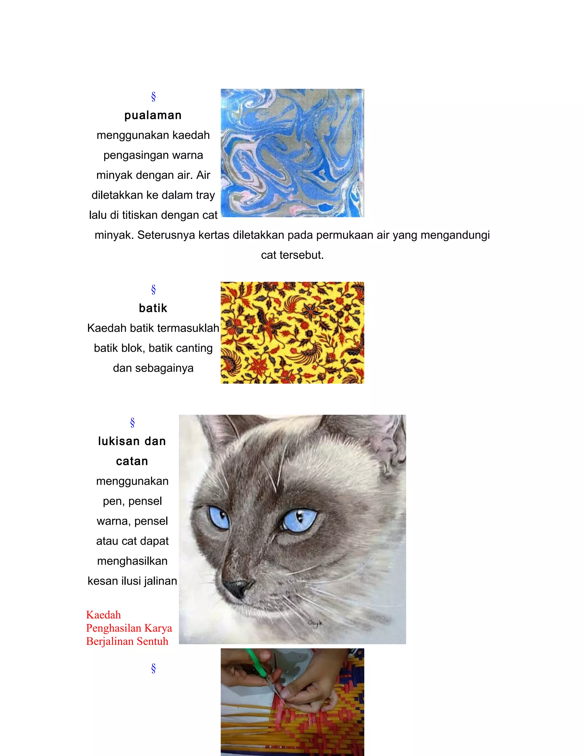 NOTA PENDIDIKAN SENI VISUAL TINGKATAN 1 | DOC