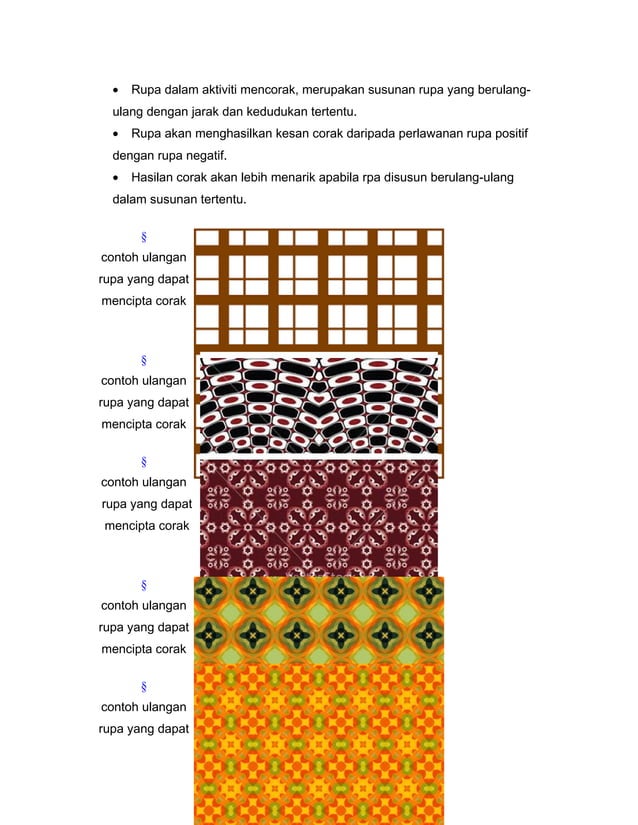NOTA PENDIDIKAN SENI VISUAL TINGKATAN 1