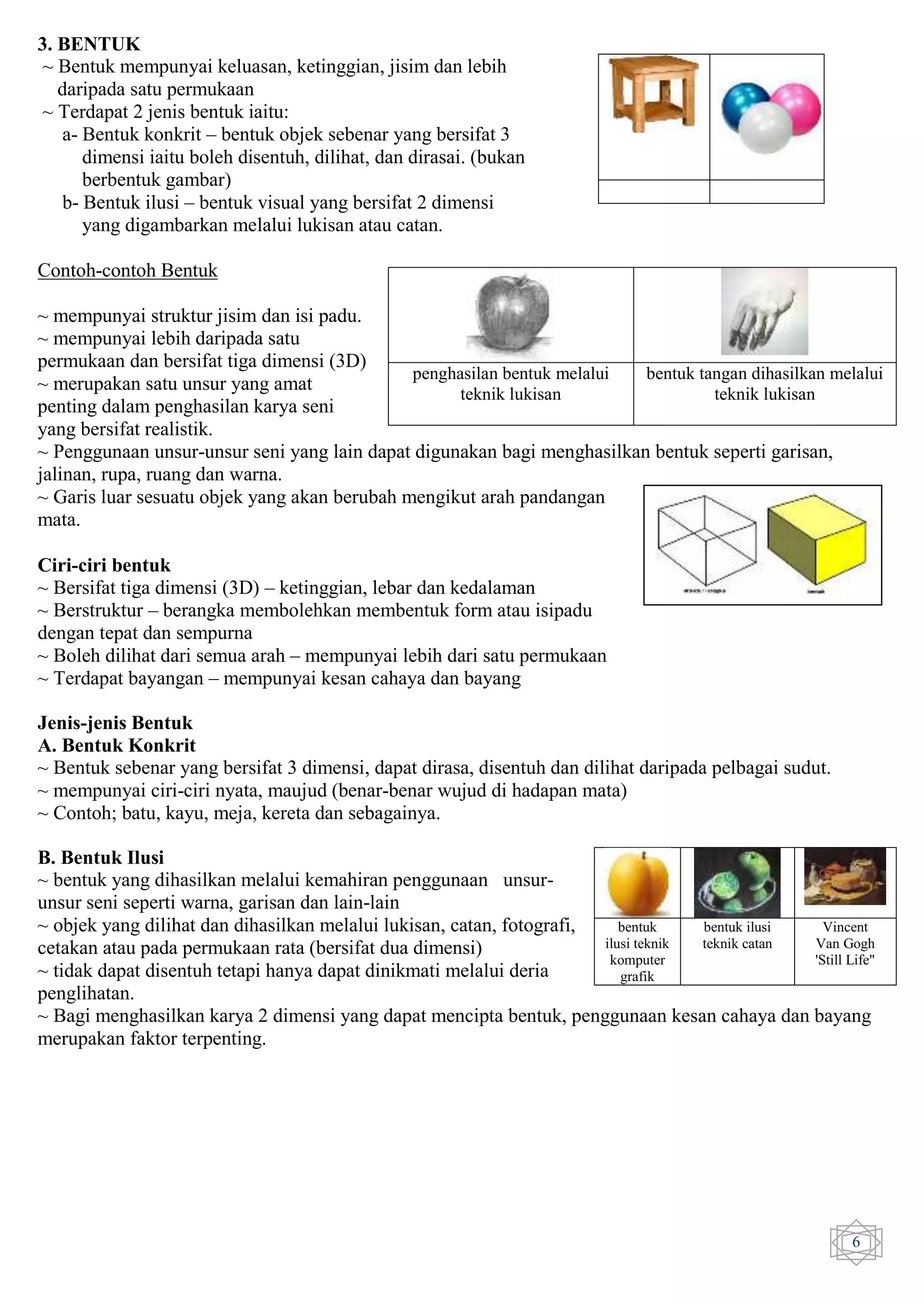 Nota seni t 1 asa seni reka | DOCX