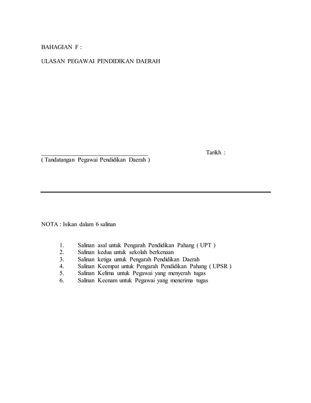 Nota serah tugas ppm prasekolah n19 | DOCX
