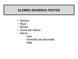 Senireka Fesyen topik 2 asas seni reka fesyen | PDF