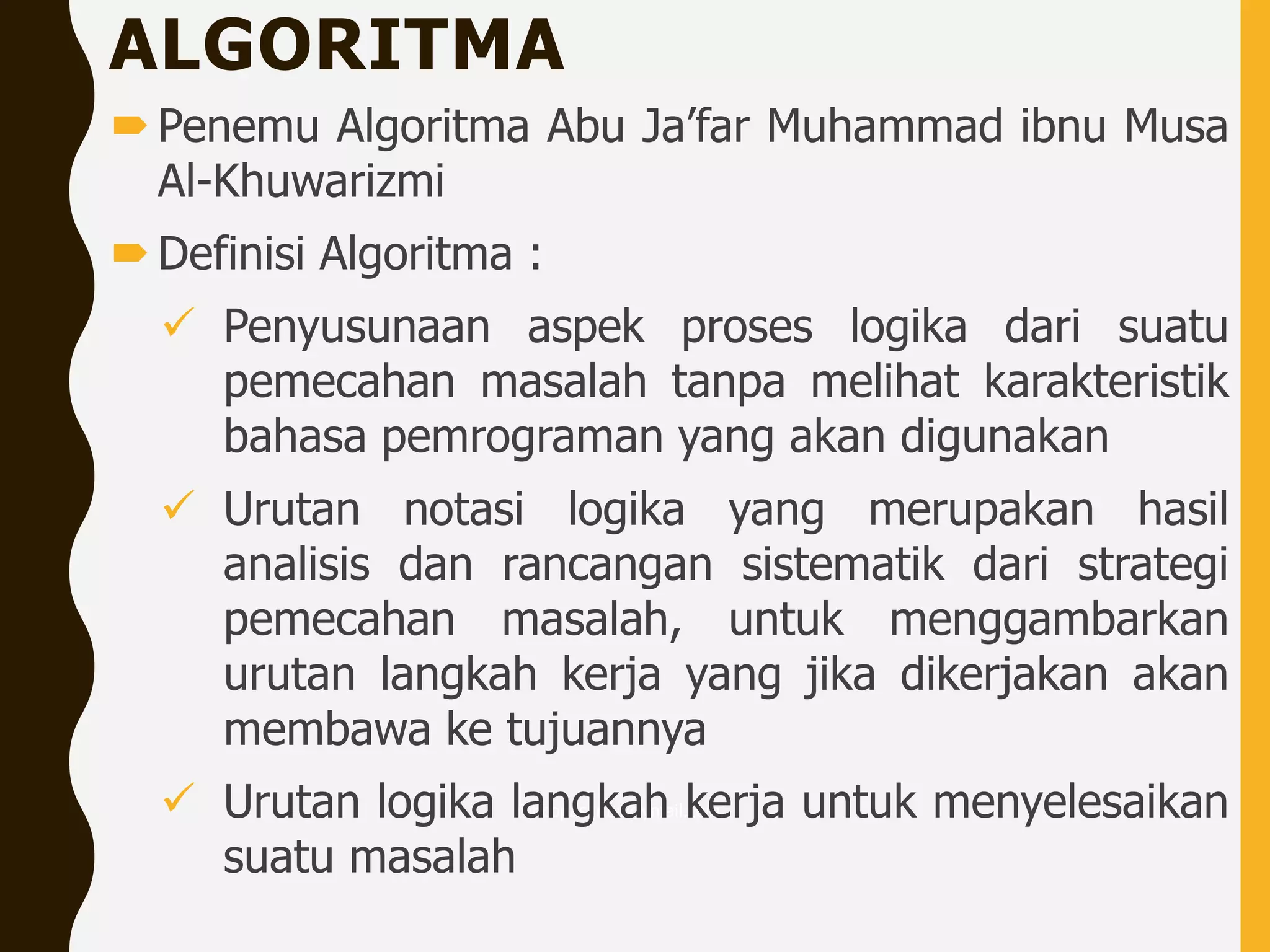 Notasi algoritma | PPTX