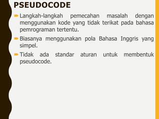 Notasi algoritma | PPTX