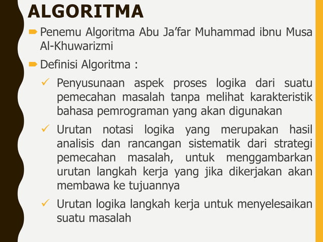 Notasi algoritma | PPTX