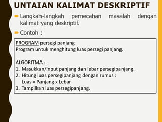 Notasi algoritma | PPTX