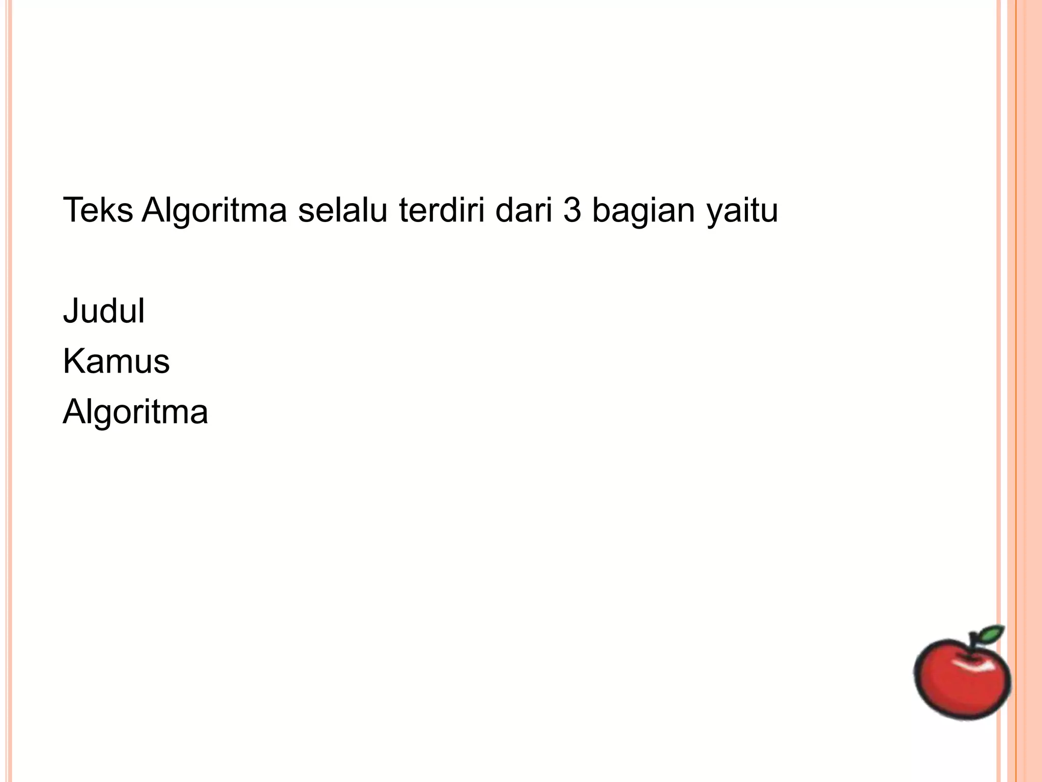 Notasi algoritmik & programming style | PPTX