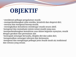 NOTASI ASAS MUZIK DAN PENJARIAN REKORDER | PPTX