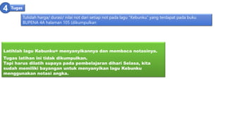 Belajar Unsur-unsur dalam Notasi musik | PPTX