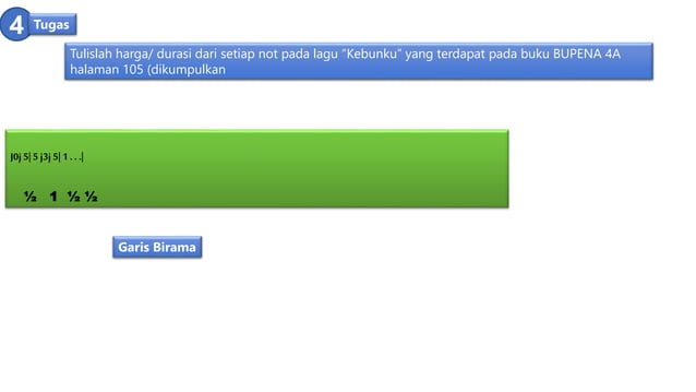 Belajar Unsur-unsur dalam Notasi musik | PPTX